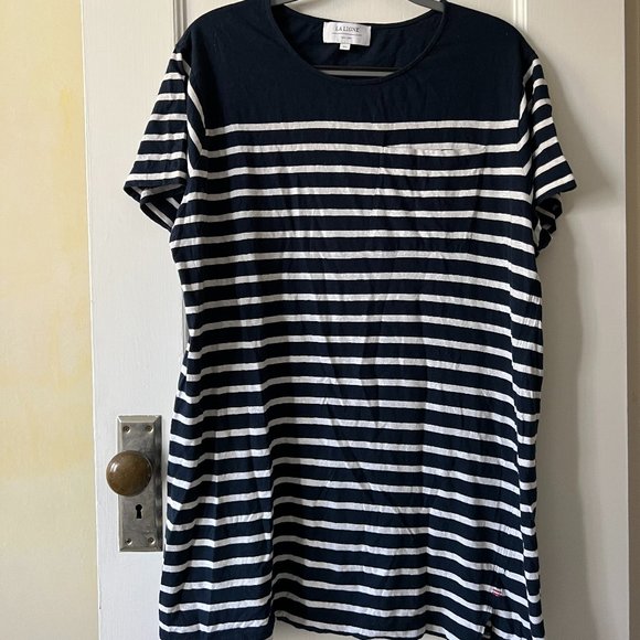 La Ligne | Tops | La Ligne Xl Tunic Blue White Stripped | Poshmark